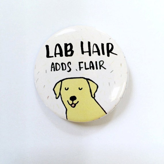 Yellow Lab Pin Labrador Retriever Pinback Button Pin Lab
