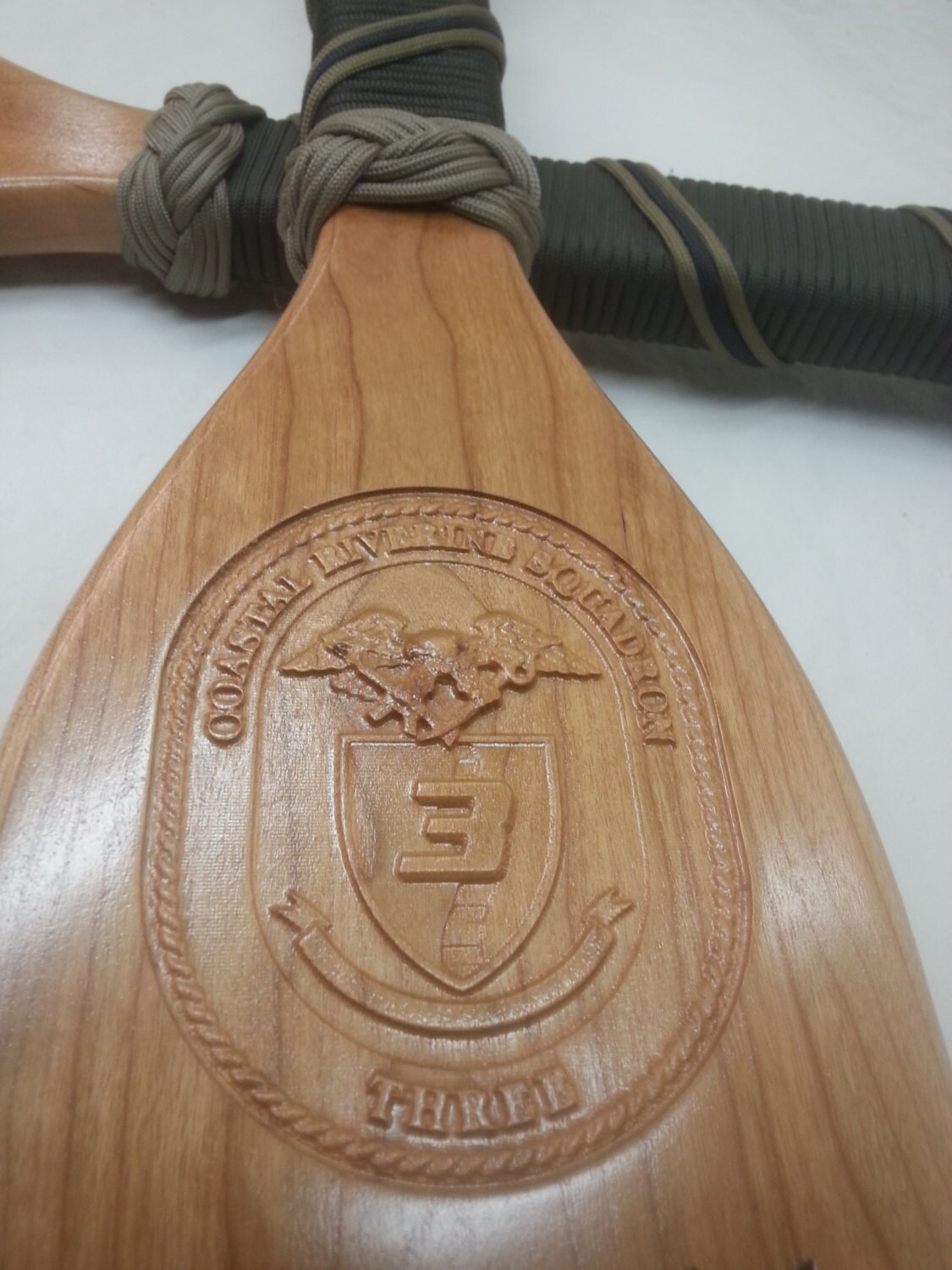 SOLID HARDWOOD PADDLE 30 inch customized military gift