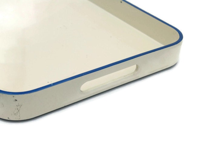Vintage Large Cream and Blue Tray Platter – Haute Juice