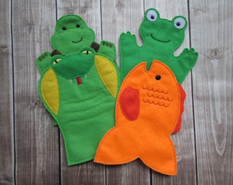 Felted hand puppet | Etsy