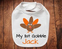 Unique thanksgiving bib related items | Etsy