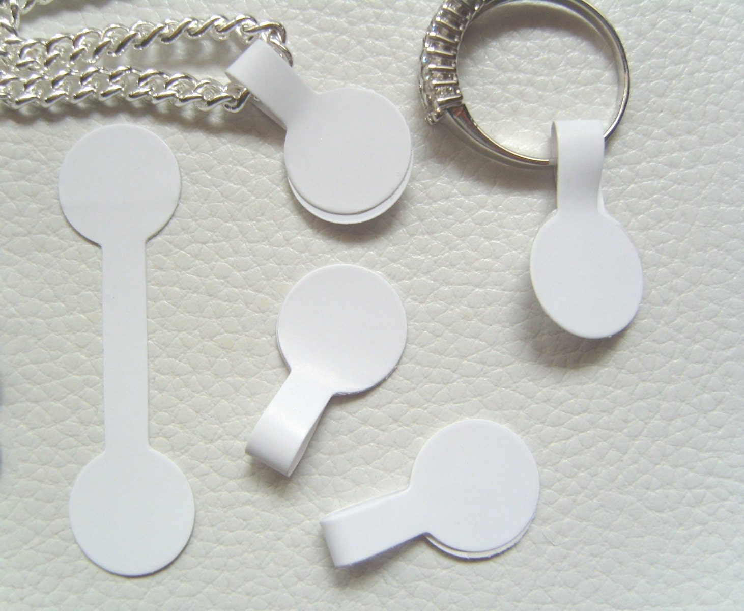 Jewellery Labels Price Tags Self Adhesive Dumbell Round