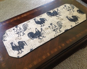 Rooster table runner | Etsy
