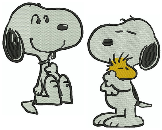 SNOOPY 1 Machine Embroidery 2 Patterns in 2 by Embroiderblock