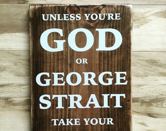 George strait sign | Etsy