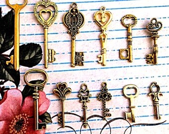 Fancy skeleton keys | Etsy