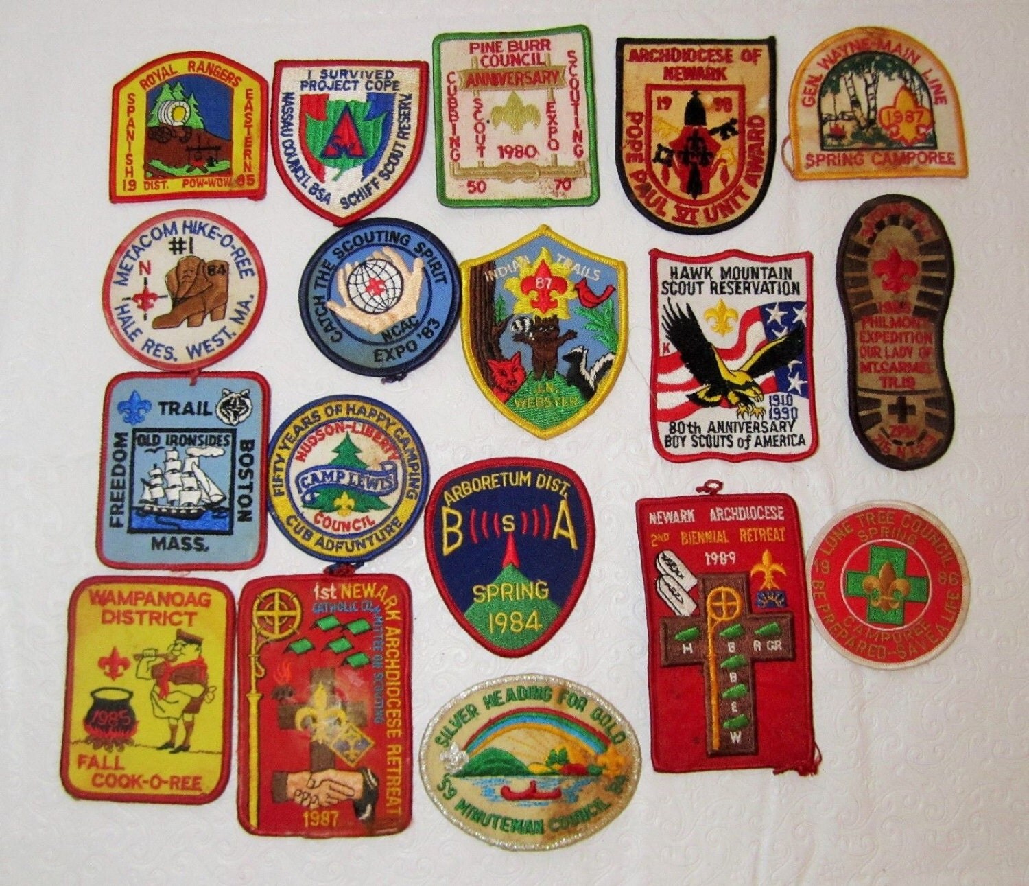 Boy Scout Patches 80's Camporee BSA New Jersey