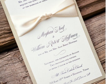 Layered invitation | Etsy