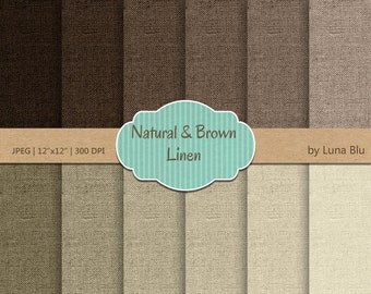 Linen Aqua Teal Blue Ocean Sea Linen Digital Paper Pack
