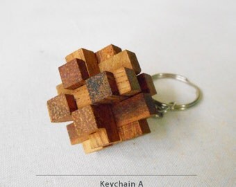 Puzzle keychain | Etsy