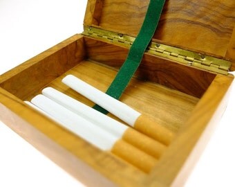 Wooden cigarette box | Etsy
