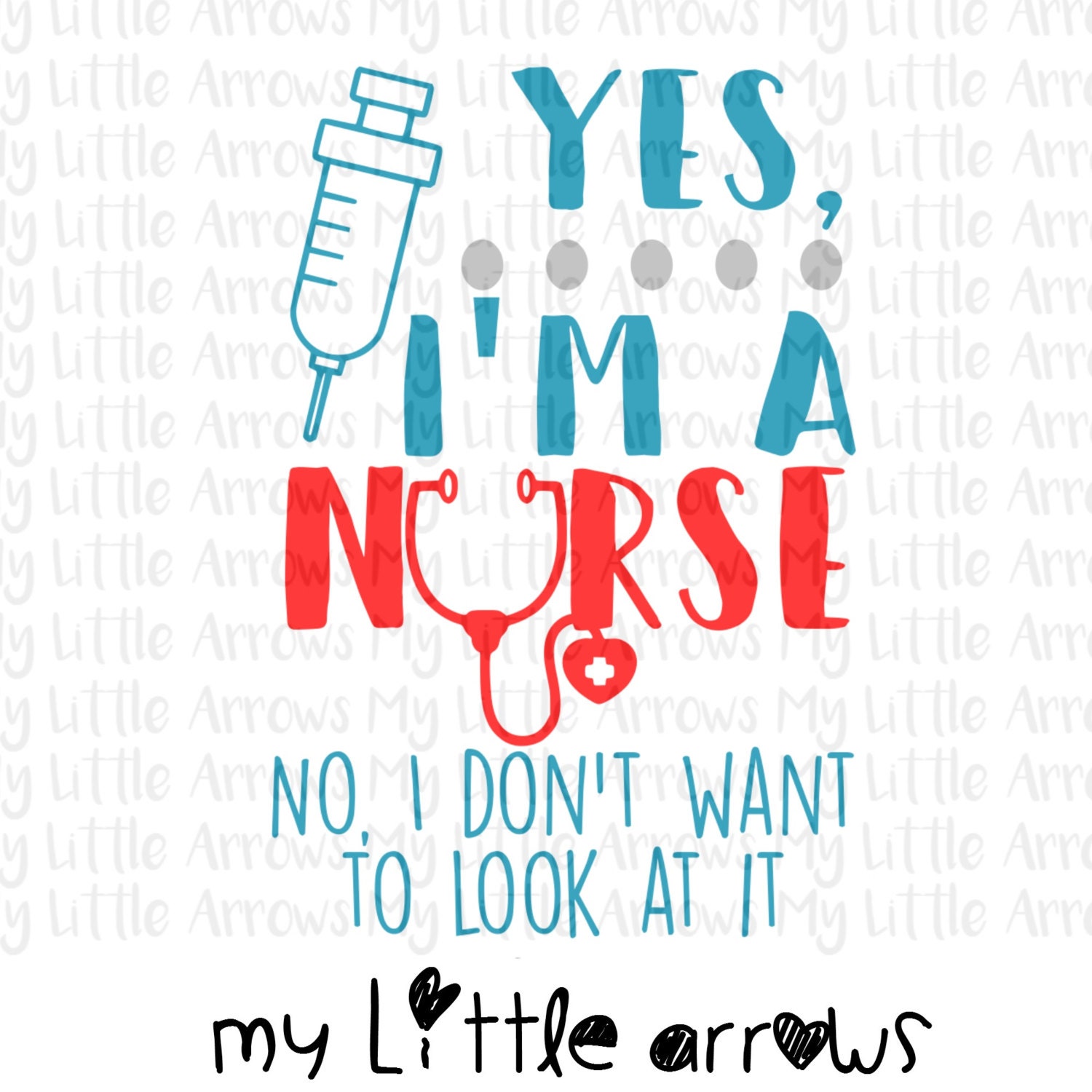 Nurse funny SVG DXF EPS png Files for Cutting Machines