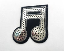 Unique music notes applique related items | Etsy