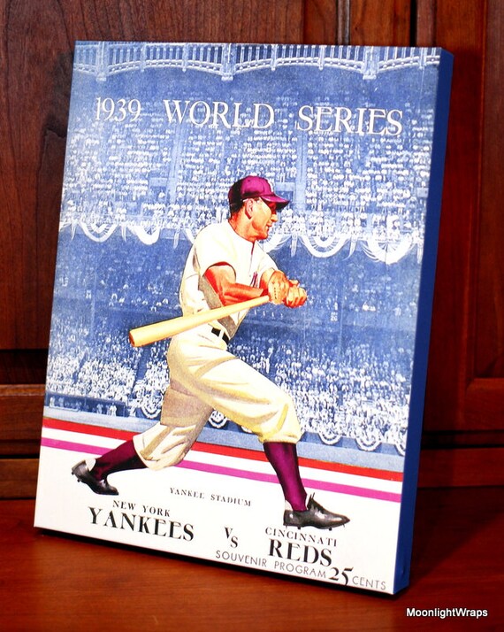 1939 Vintage New York Yankees World Series Program Canvas