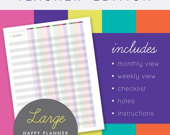 Happy planner insert | Etsy