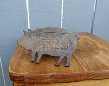 Popular items for cast iron pigs on Etsy