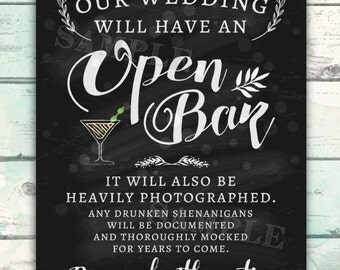 Open chalkboard sign | Etsy