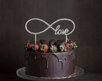 Infinity cake topper | Etsy