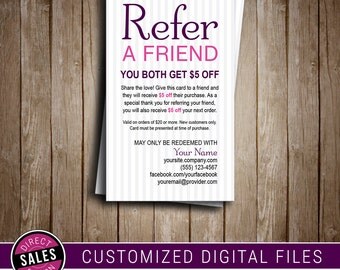 Referral card | Etsy