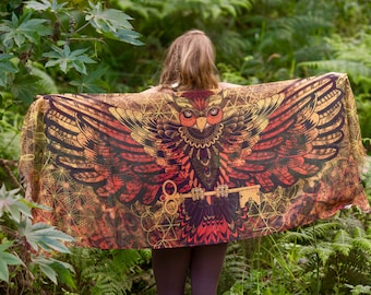 Unique owl shawl related items | Etsy