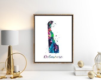 Delaware poster | Etsy