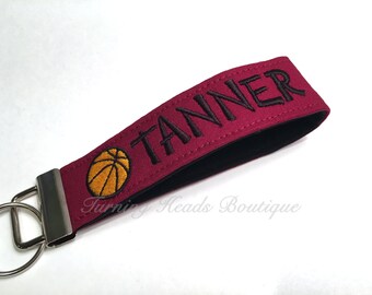 Personalized Sports Tag / Sports keychain by TurningHeadsBoutique