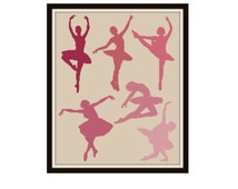 Popular items for dancers cross stitch on Etsy