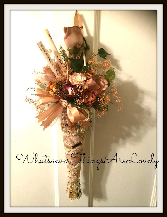 Victorian Tussie Mussie Romantic Home Decor Wall Floral