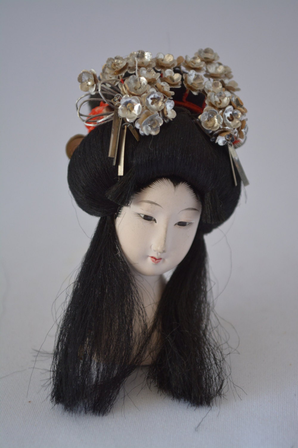 Geisha hairstyle model Japanese hairdressing vintage maiko