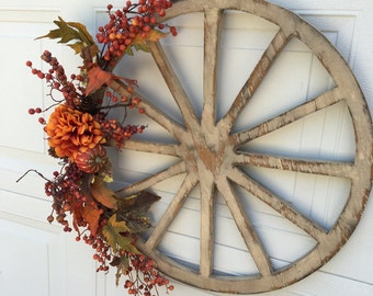 Wooden wagon wheel | Etsy