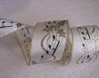 Music note ribbon | Etsy