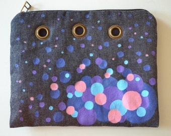 Pencil Case Art Case Pen Case Painted Pencil Case Abstract