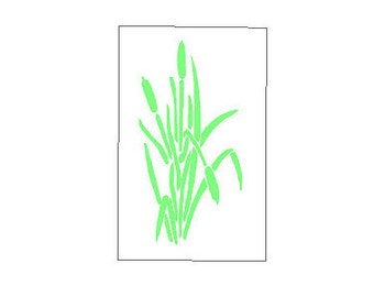 Grass stencil | Etsy