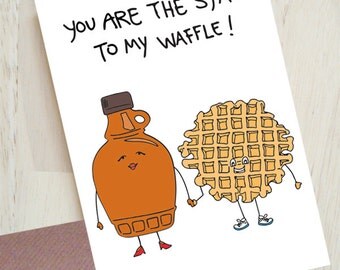 Waffle card | Etsy