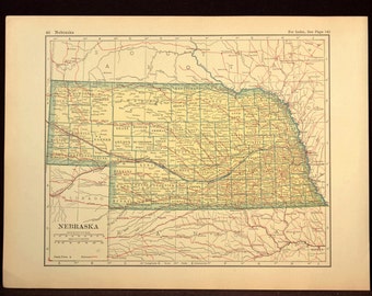 Antique omaha map | Etsy