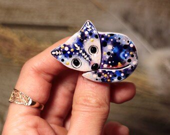 Fox brooch | Etsy