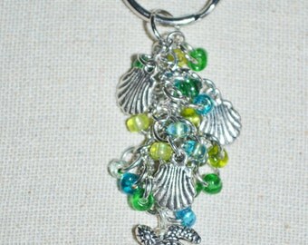 Sea shell keychain | Etsy