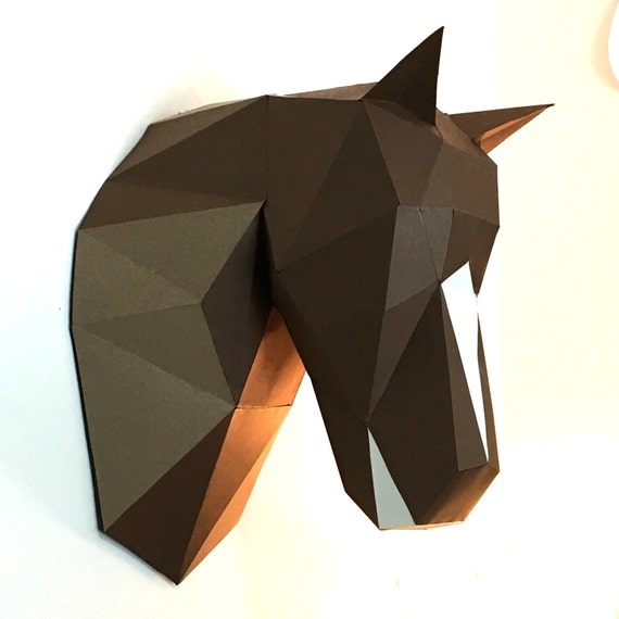 Horse papercraft. You get a PDF digital file with by sofsdesigns