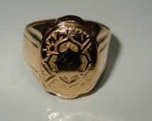 Unique large signet ring related items | Etsy