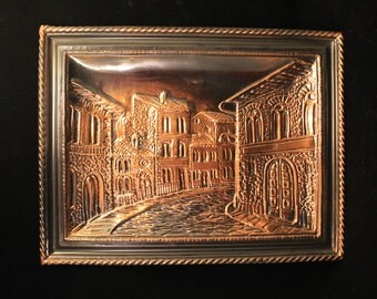 Embossed copper art | Etsy