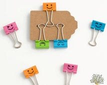 Unique binder clip related items | Etsy