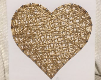 Heart string art | Etsy