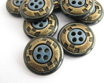 Unique steampunk button related items | Etsy