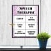 Speech Therapist Door Sign Digital Download by TheNerdyFamily