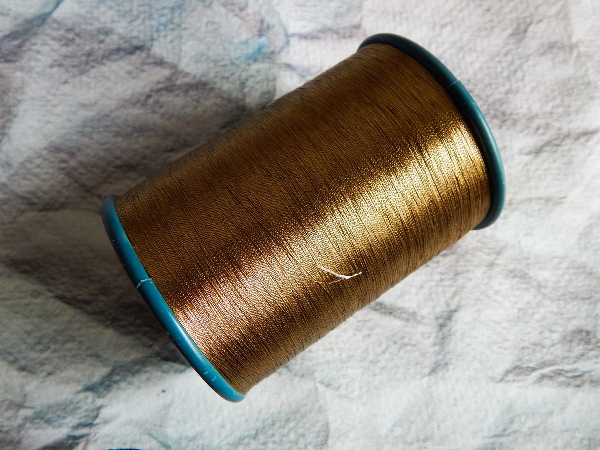 Gold Metallic Thread Embroidery Thread Hand and Machine