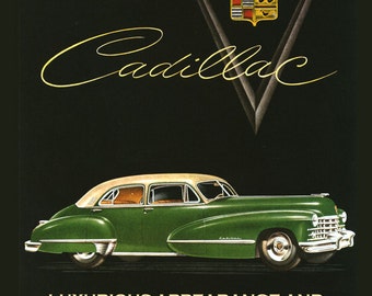 Cadillac print | Etsy