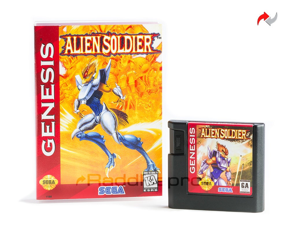 Alien Soldier EA Style Reproduction Sega Genesis 1995 Repro