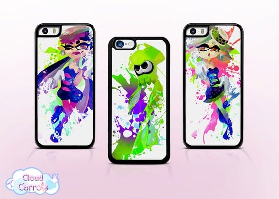 Splatoon Squid Digital Print Design Cellphone Case iPhone