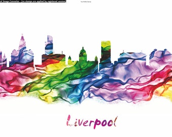 Liverpool skyline | Etsy