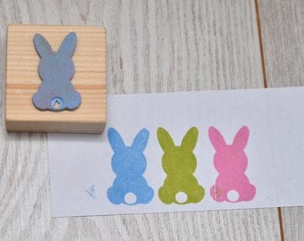Easter bunny stamp | Etsy